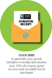 Donation Receipt - Goodwill Southern California